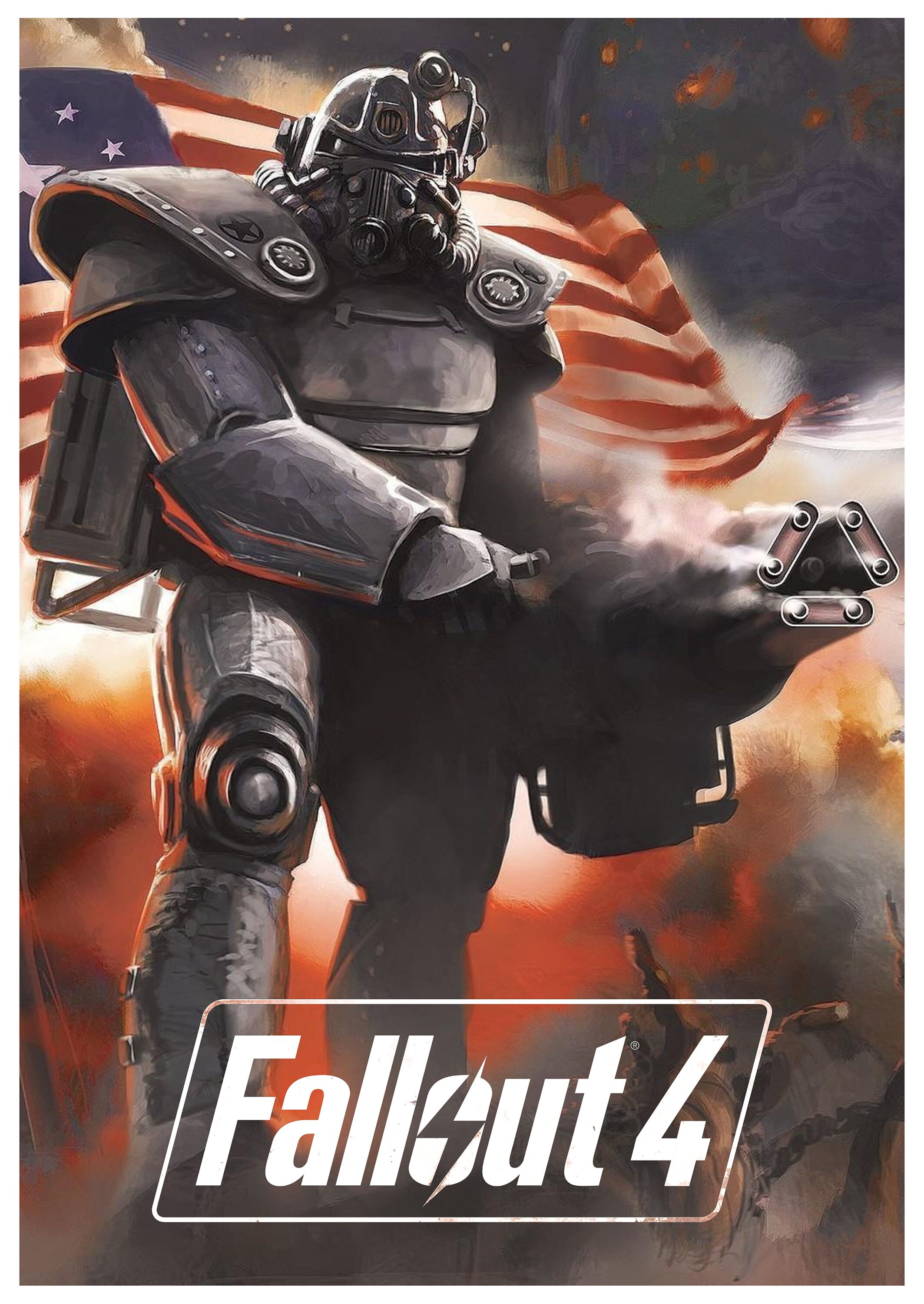Fallout 4 Power Armour Poster Vault Tec Gaming Poster - Etsy