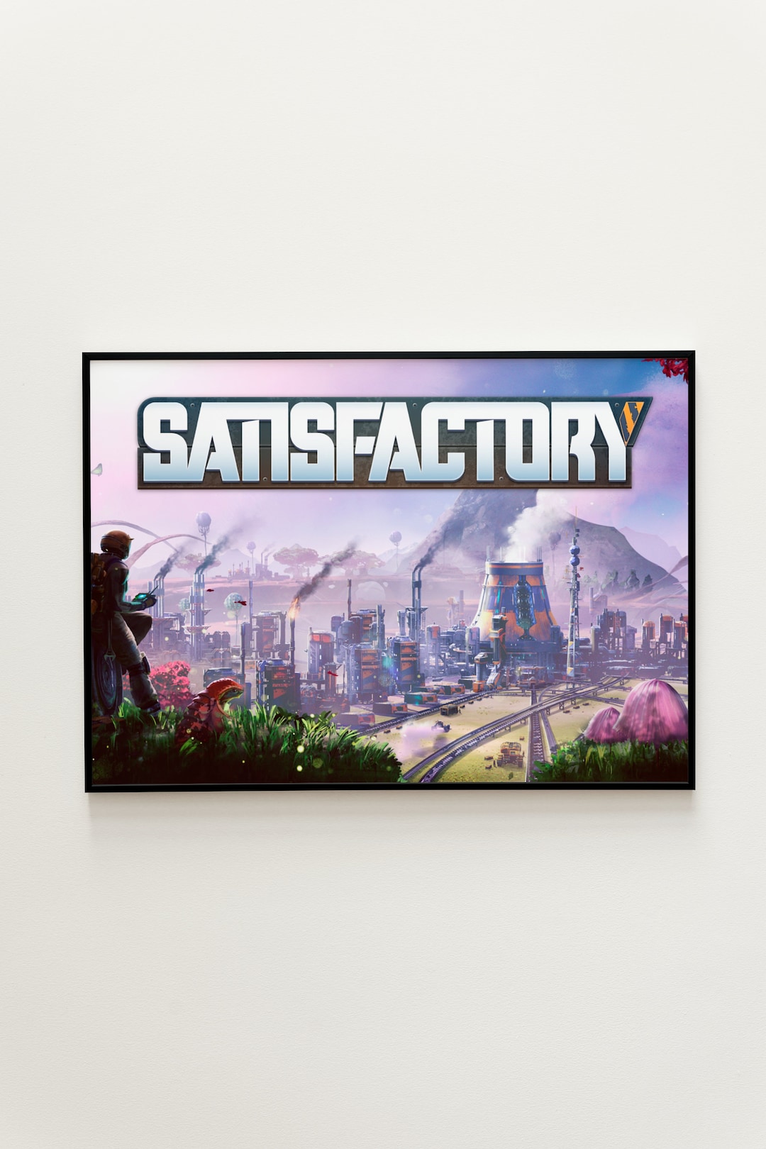 Satisfactory Game Poster, Gaming Poster Print, Gaming Gift, Gaming Room ...