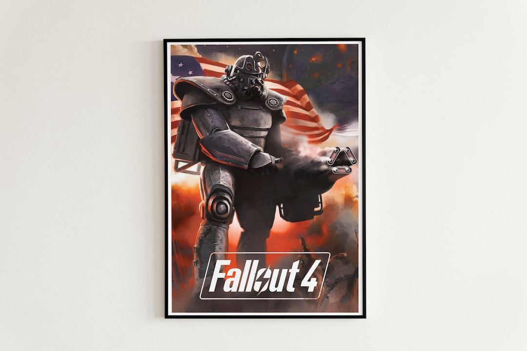 Fallout 4 Power Armour Poster, Vault Tec Gaming Poster, Fallout Poster ...