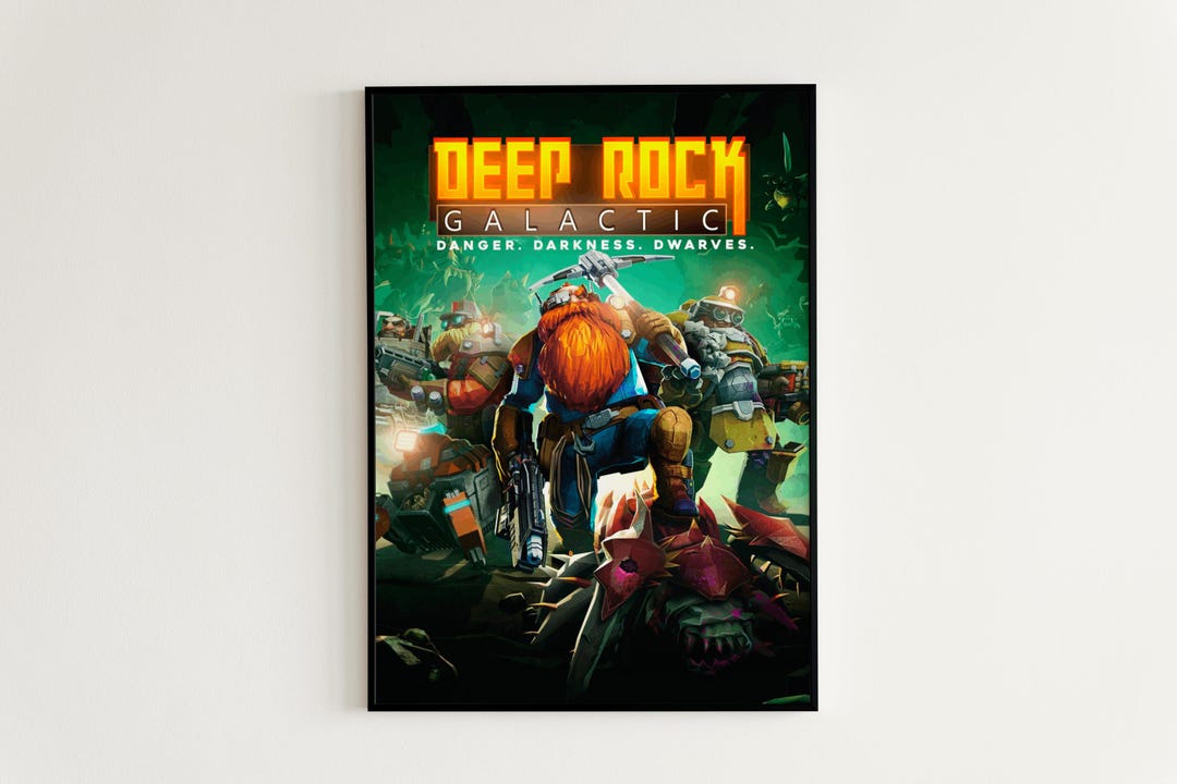 Deep Rock Galactic Poster, Gaming Poster Print, Gaming Art, Gaming ...