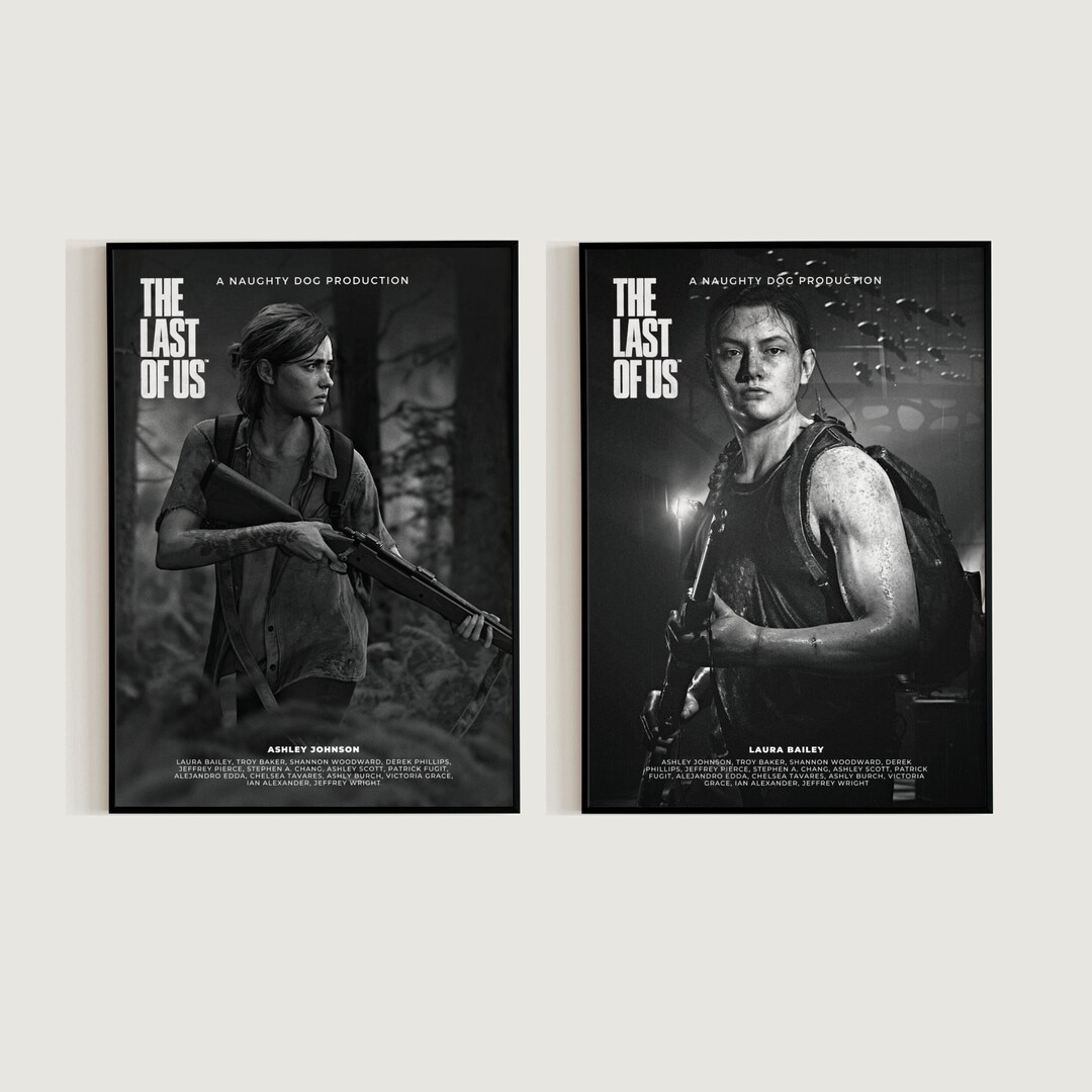 Affiche The Last of Us Part 2, Ellie et Abby Poster Bundle, Last of Us ...