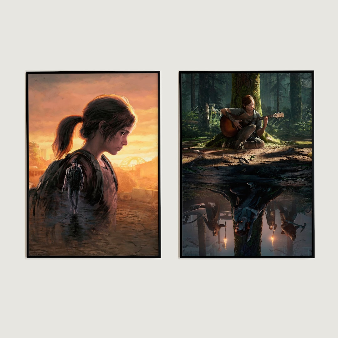 The Last of Us Part 1 and 2 Digital Download Posters, Ellie, Last of Us ...
