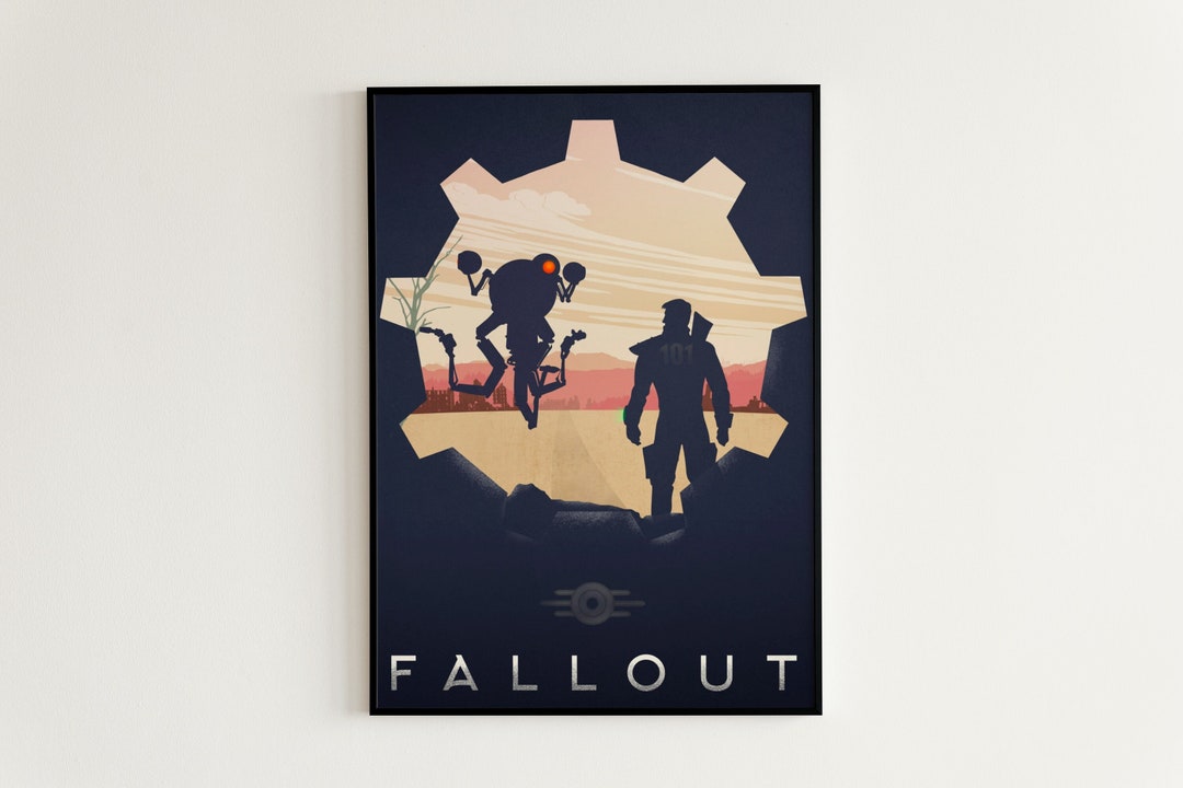 Fallout 3 Poster, Vault Tec Gaming Poster, Fallout Poster - Etsy