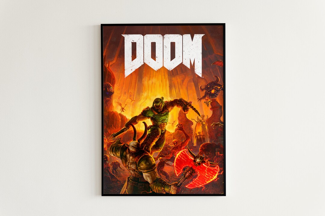 Doom Game Poster, Doom Eternal, Doom Slayer, Doom Guy, Gaming Room ...