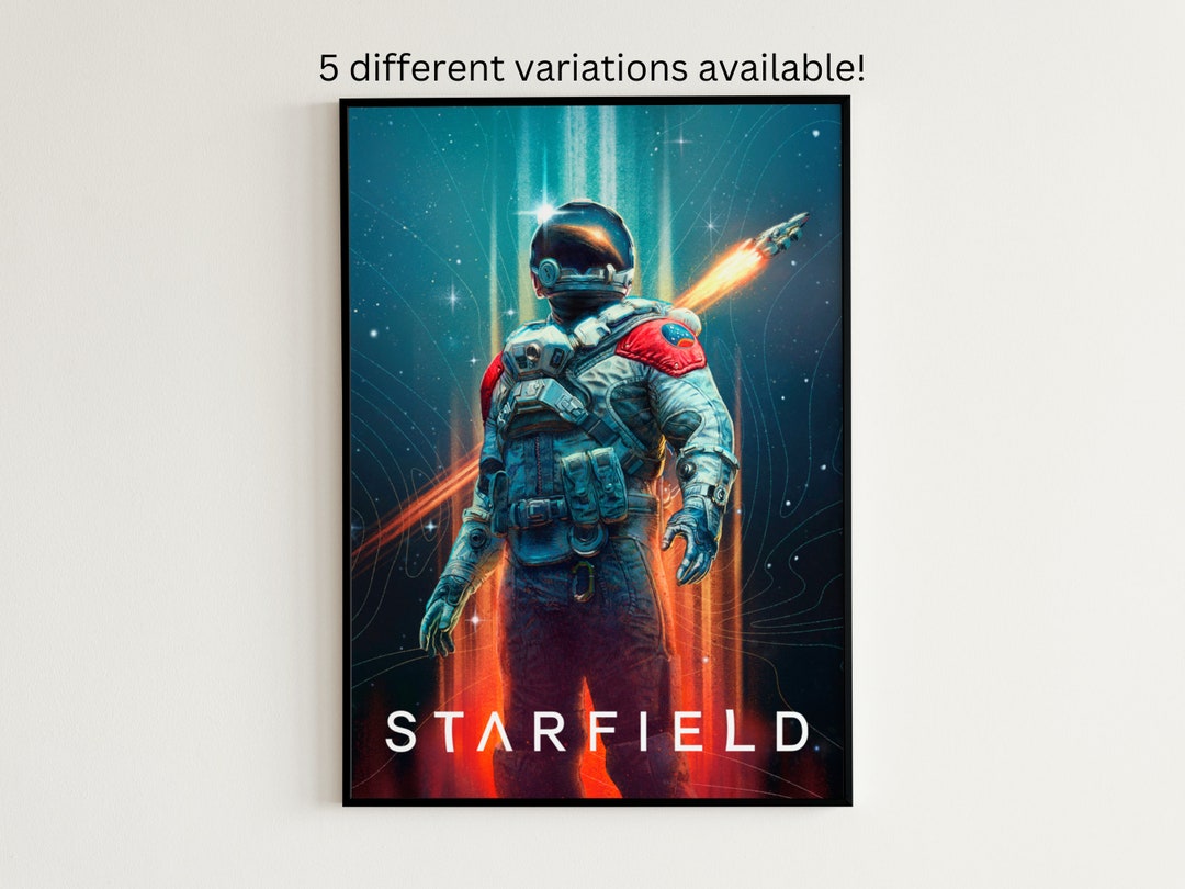 Starfield Game Poster, Space Art, Bethesda Game Art, Wall Decor, Gaming ...