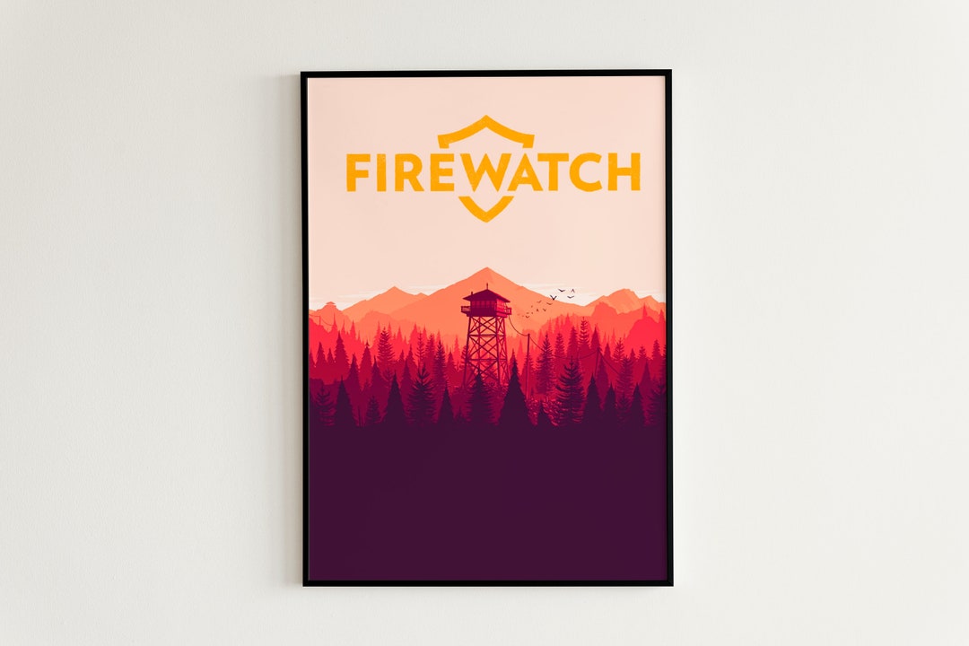 Firewatch Game Poster, Gaming Poster, Gaming Print, Video Game Art ...