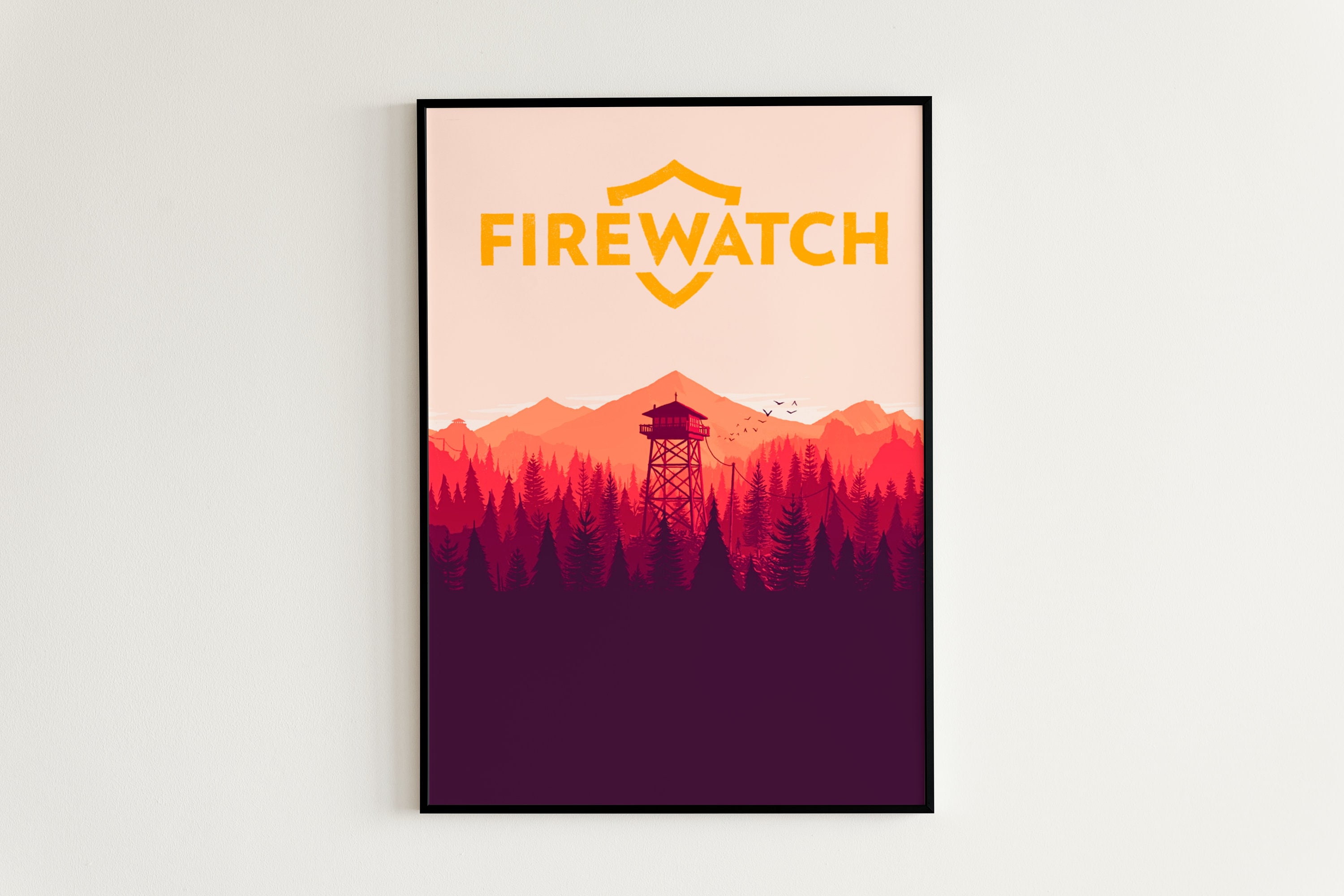 Firewatch Game Poster, Gaming Poster, Gaming Print, Video Game Art ...
