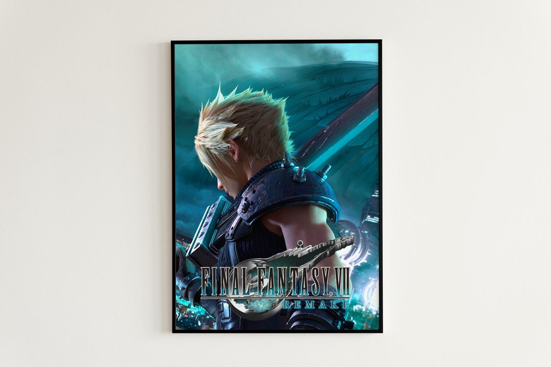 Final Fantasy 7 Remake Game Poster, Final Fantasy Poster, Gaming Poster ...
