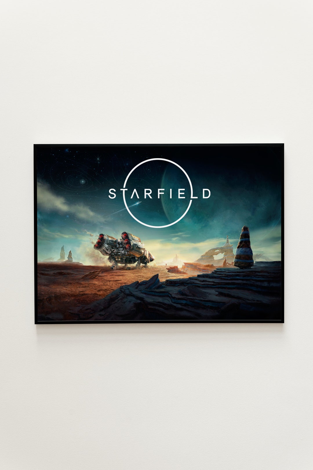 Starfield Game Poster, Space Art, Bethesda Game Art, Wall Decor, Gaming ...