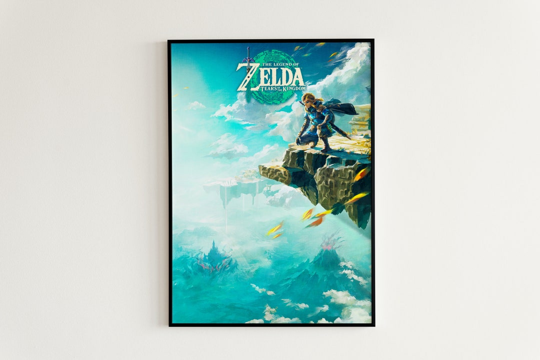 The Legend of Zelda Poster, Tears of the Kingdom, Link Poster,gaming ...