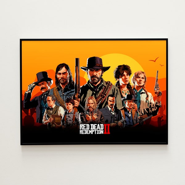 Red Dead Redemption Poster - Etsy UK