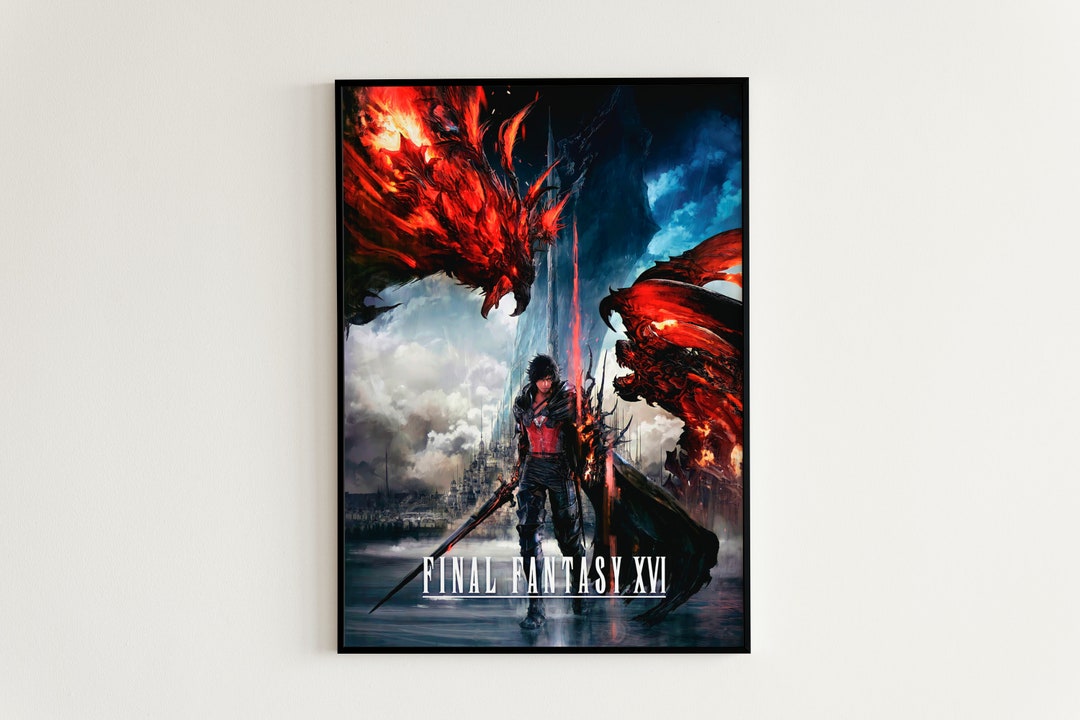 Final Fantasy XVI 16 Game Poster, Final Fantasy Poster, Clive Rosfield ...
