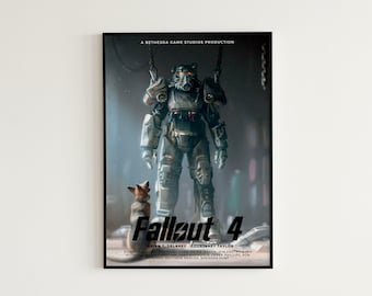 Fallout Inspired German Shepherd Dog Art Poster Gamer Poster Art Print ...