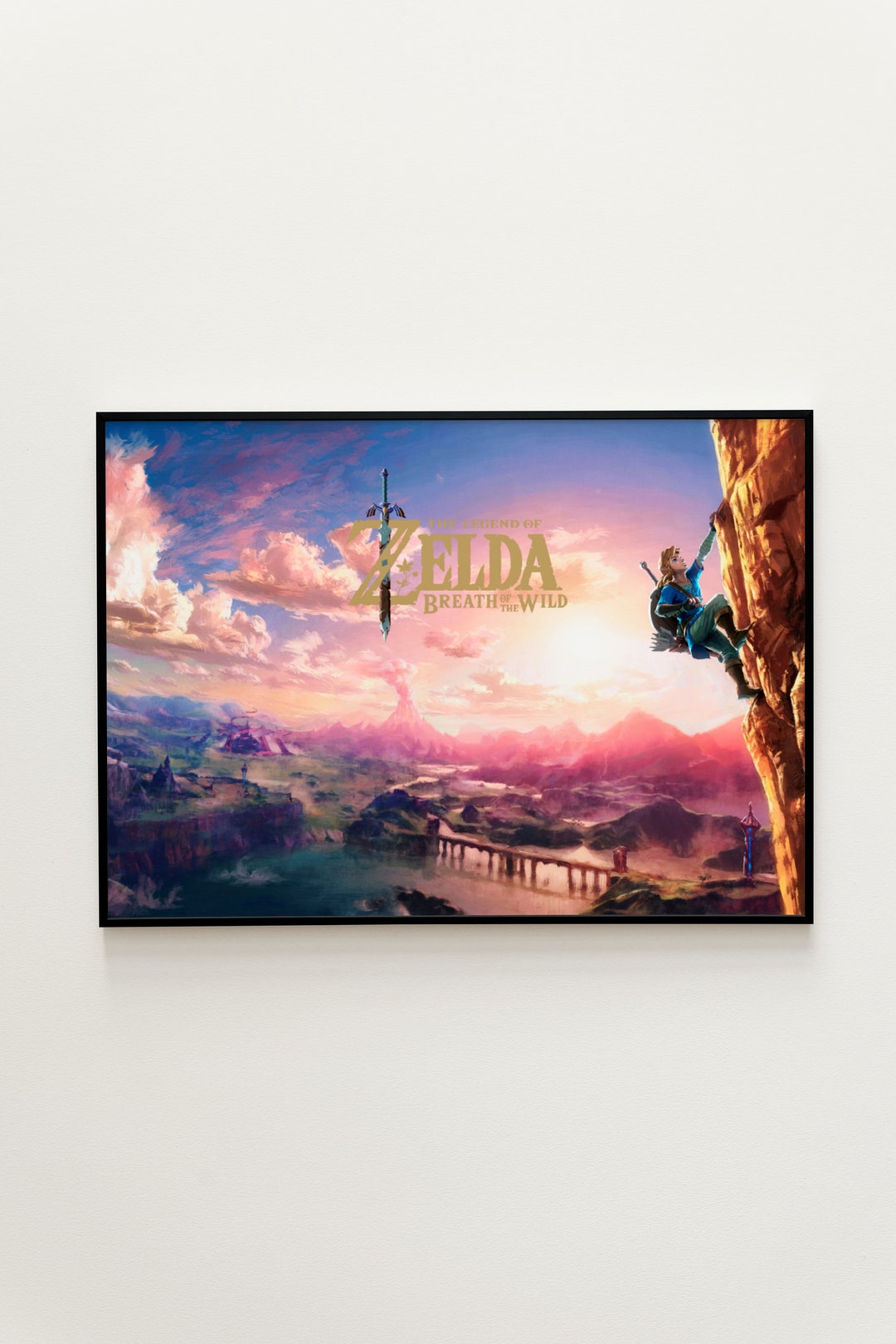 The Legend of Zelda Poster, Link Poster Zelda Gaming Print, Zelda Art ...