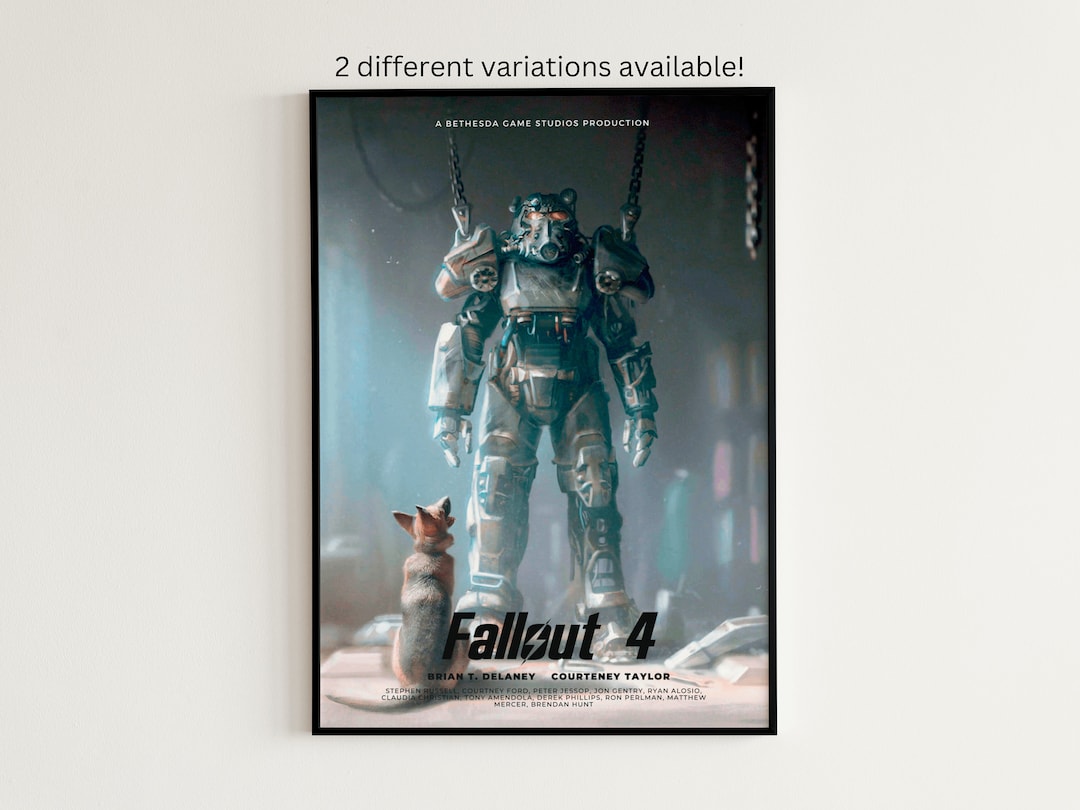 Fallout 4 Poster, Vault Tec Gaming Poster, Fallout Poster - Etsy