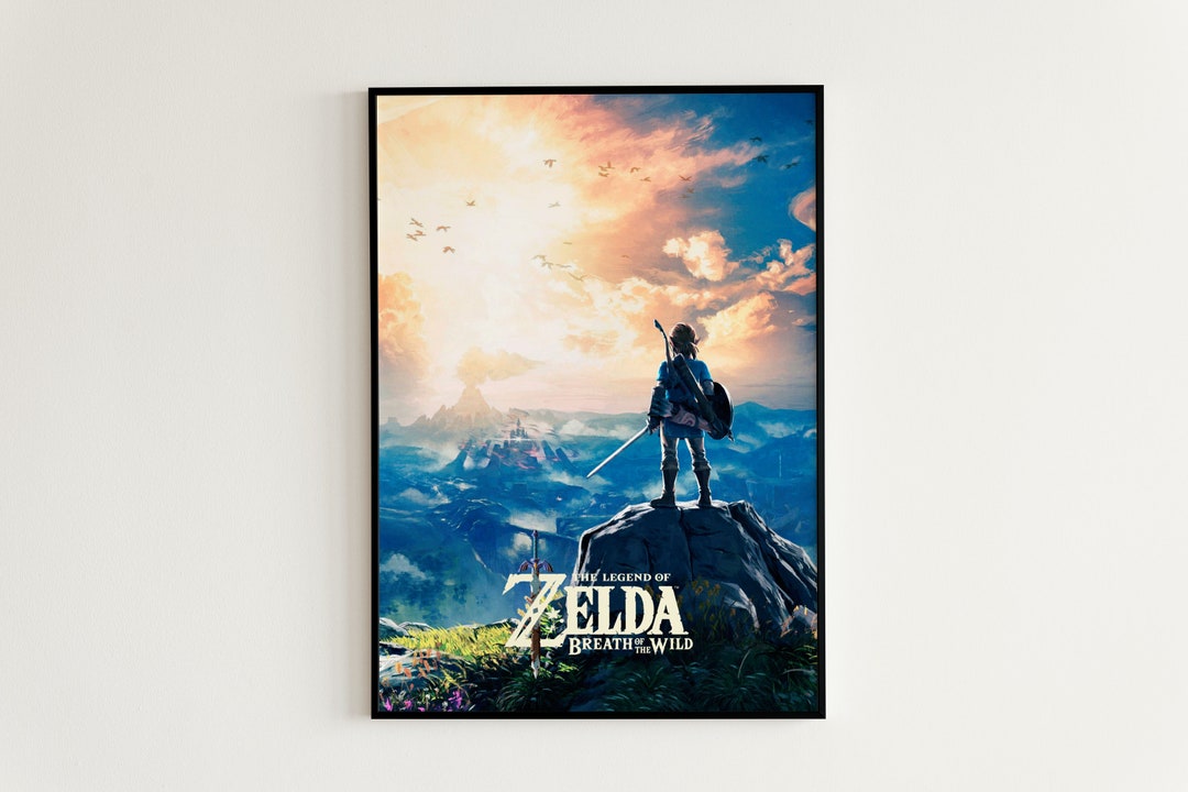 The Legend of Zelda Poster, Link Poster Zelda Gaming Print, Zelda Art ...