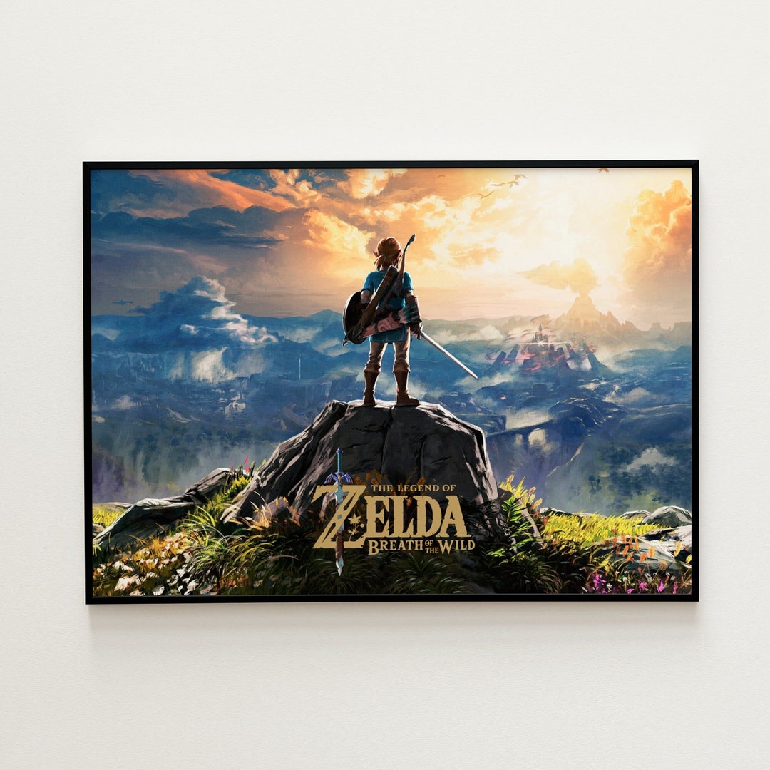 The Legend of Zelda Poster, Link Poster Zelda Gaming Print, Zelda Art ...