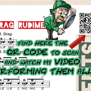 All 40 Rudiments Poster Digital Download Only - Printable Poster ...