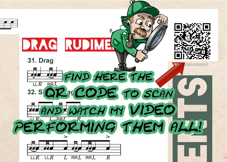 All 40 Rudiments Poster Digital Download Only - Printable Poster ...