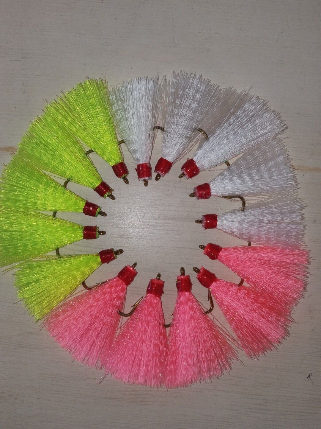 15 Pompano Jig Teasers 3 Color Choice Fly Teasers , O’shaughnessy #2 ...