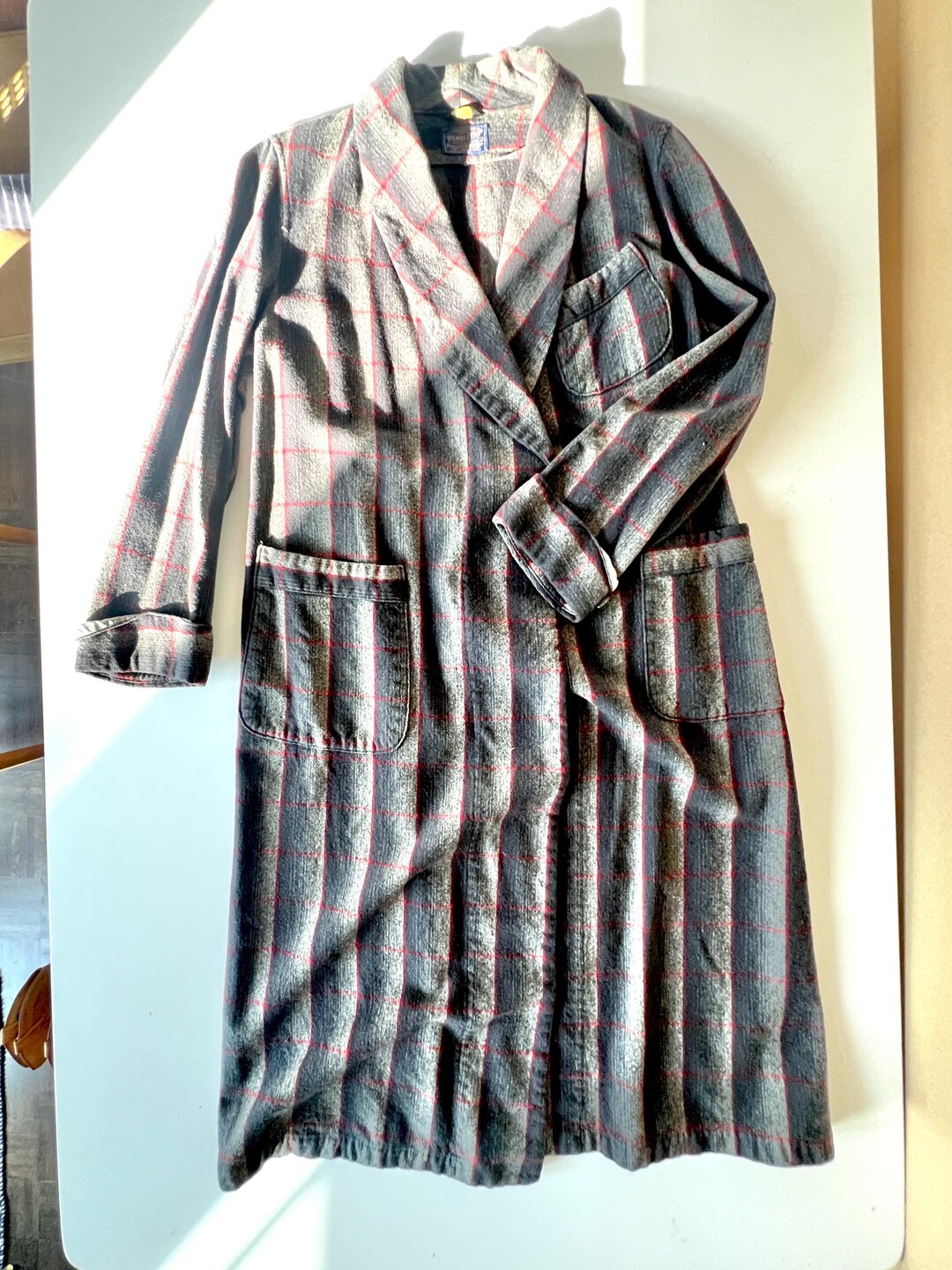Vintage Pendleton Wool Robe - Etsy