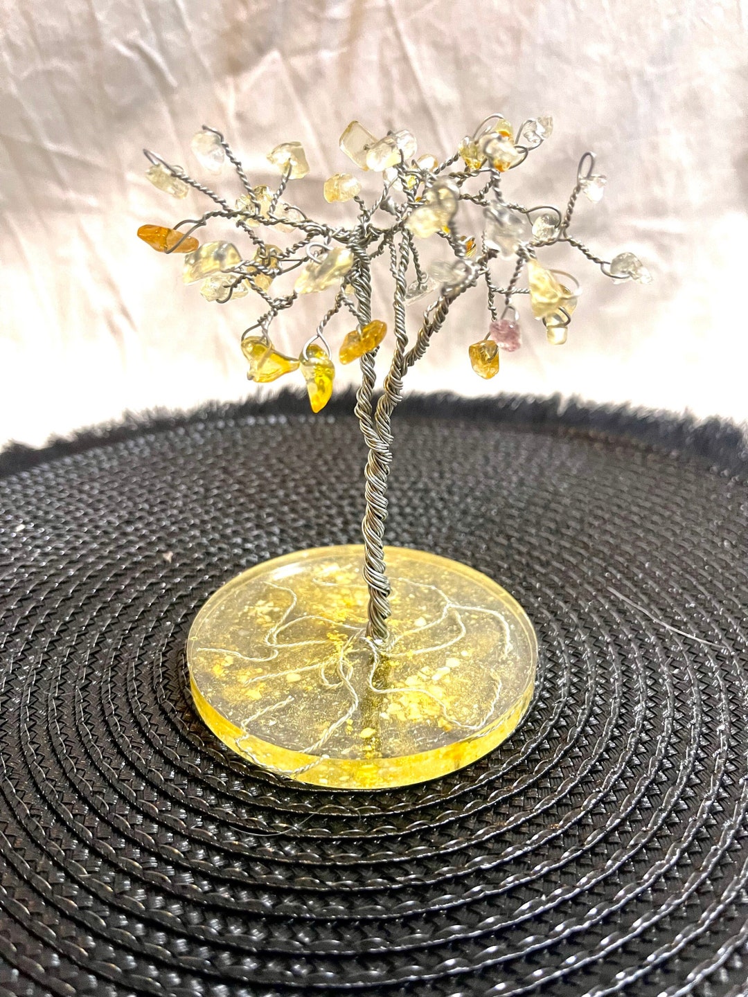 Wire Tree Sculpture, Crystal Gem Wire Tree, Handmade - Etsy