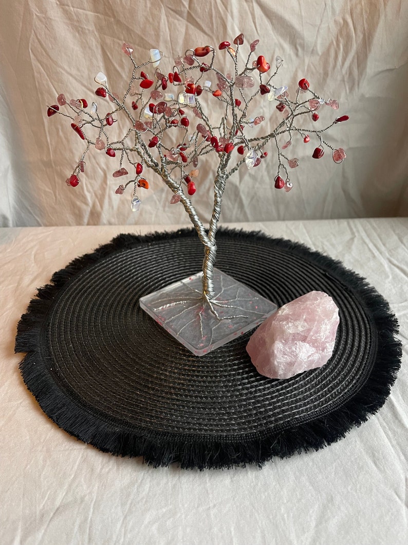 Wire Tree Sculpture Crystal Gem Wire Tree Sculpture Medium - Etsy