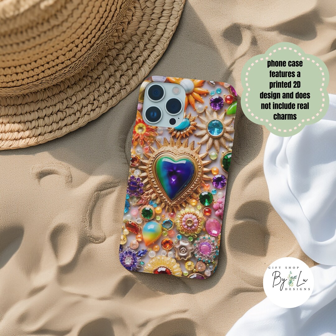 Mosaic Charm Collage Phone Case, Mosaic Phone Case, Vintage Charm Phone ...