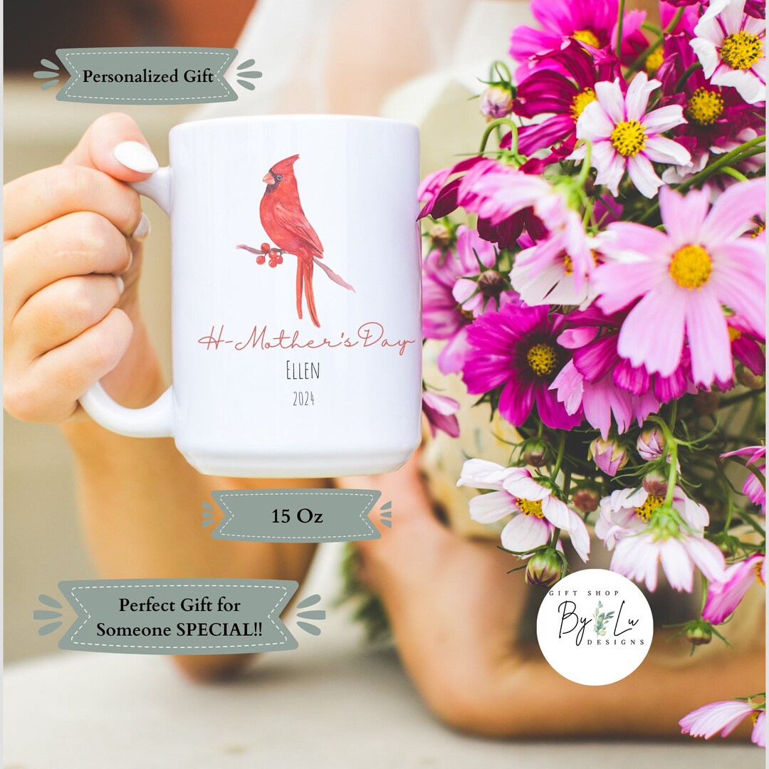 Personalized Cardinal Memorial Mug, Memorial Christmas Gift, Custom ...