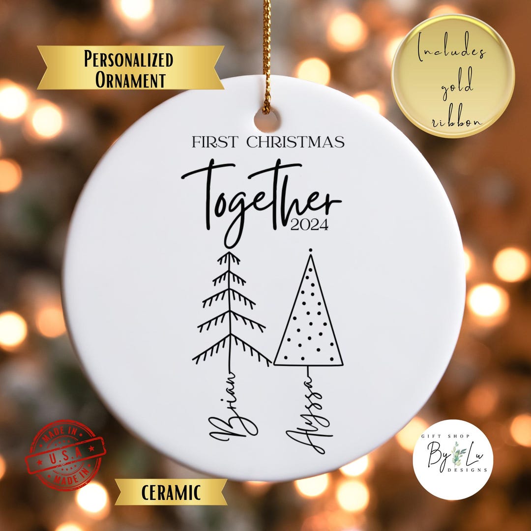 Personalized Our First Christmas Together Ornaments, Christmas ...