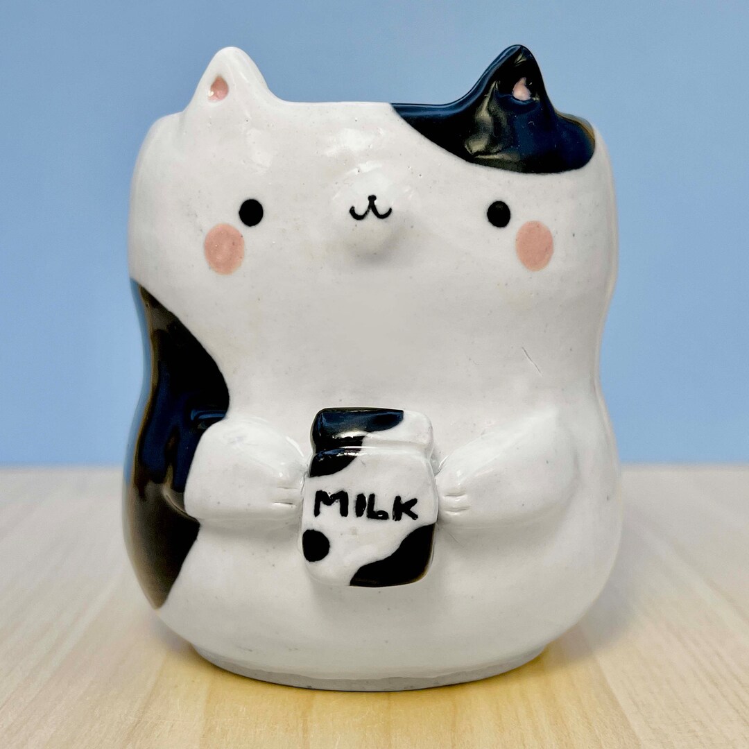 Handmade Ceramic Milk Cow Cat Multi-purpose Cup - Etsy