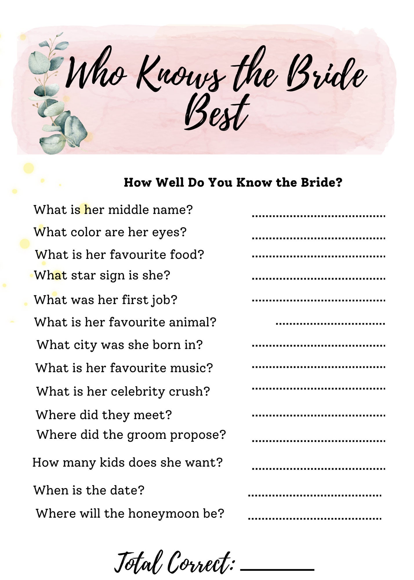 8 Clean Bachelorette Party Games, 8 Clean Hen Party Games, Printable ... 8 Clean Bachelorette Party Games, 8 Clean Hen Party Games, Printable ...