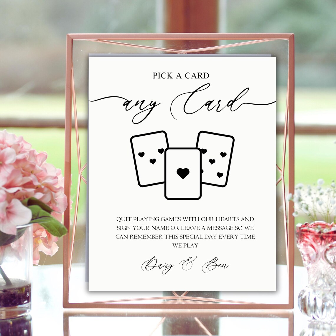 Playing Cards Guest Sign| Please Sign Our Guestbook | Editable Sign ...