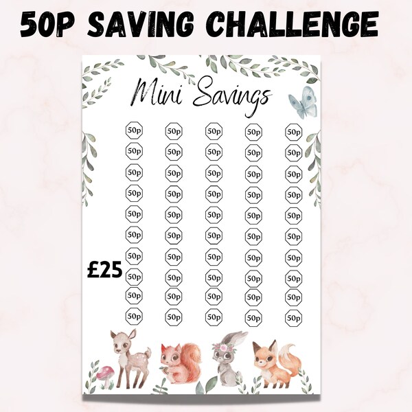 Budgeting Animal Challenge - Etsy