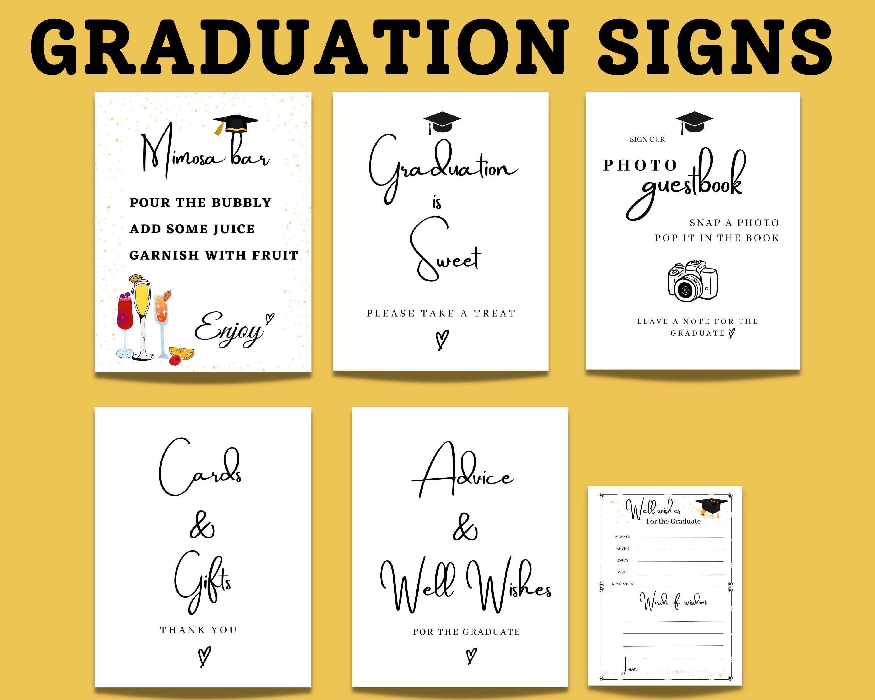 Printable Graduation Games and Graduation Signs Bundle| Pass the Gift ...