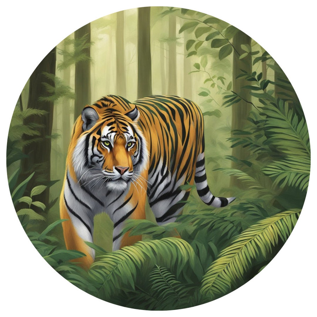 Tiger Sticker | Printable | Jungle Tiger - Etsy