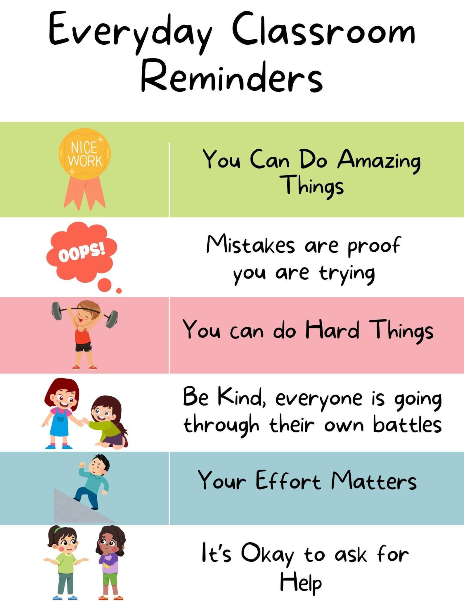 Motivational Quotes for Classrooms Elementary School Inspirational ...