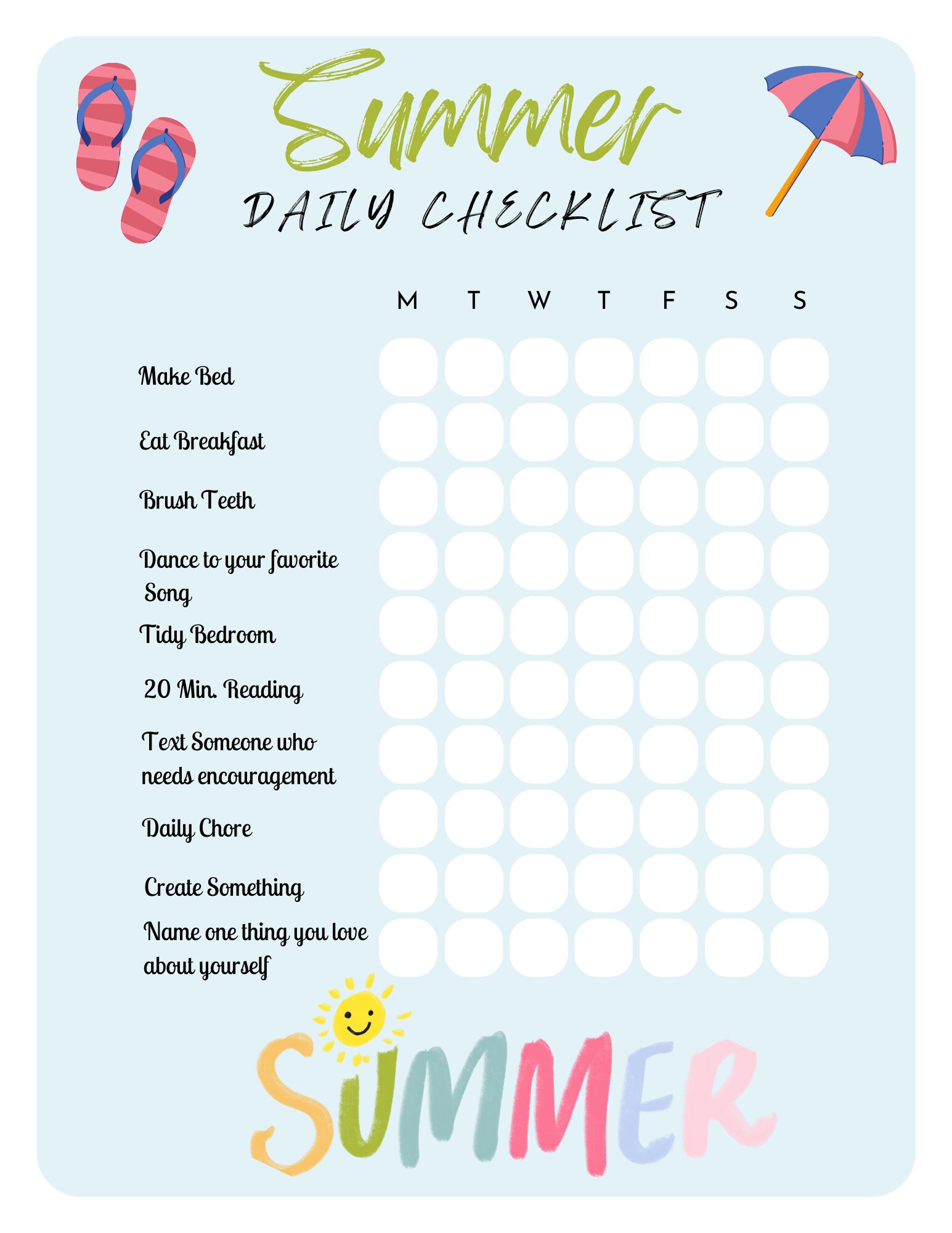 Summer Bucket List INSTANT Download Start Today! Activities! 30-days of ...