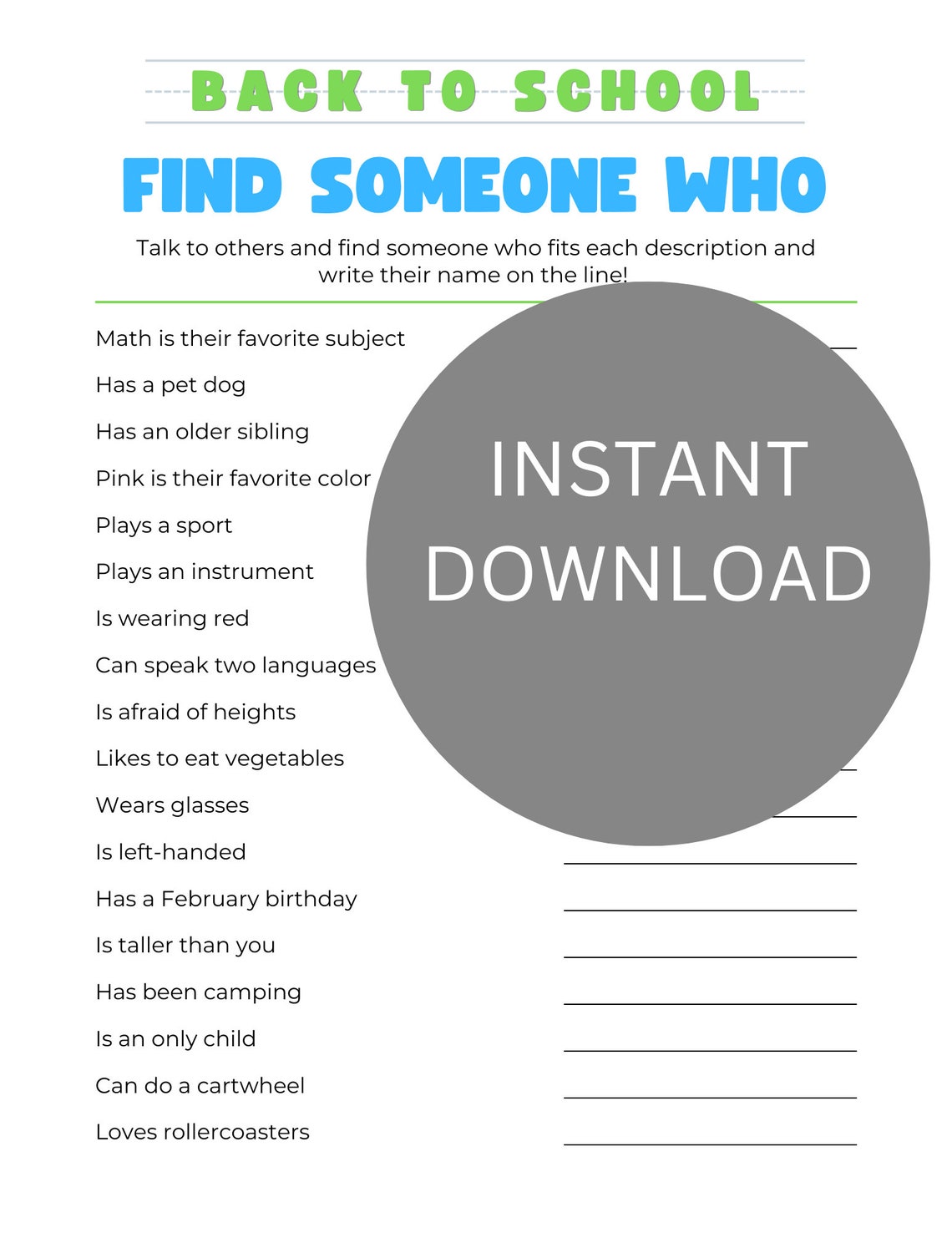 Back to School 15 Games in a Bundle, Elementary School Games, INSTANT ...