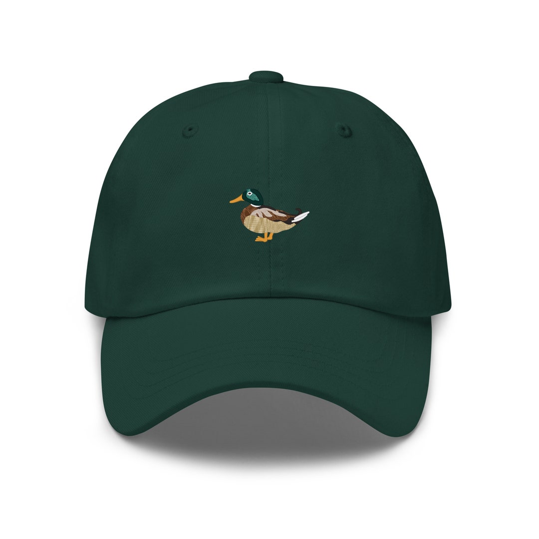 Duck Mallard Embroidery Design Hat, Bird Lover Hat, Wildlife, Animal ...