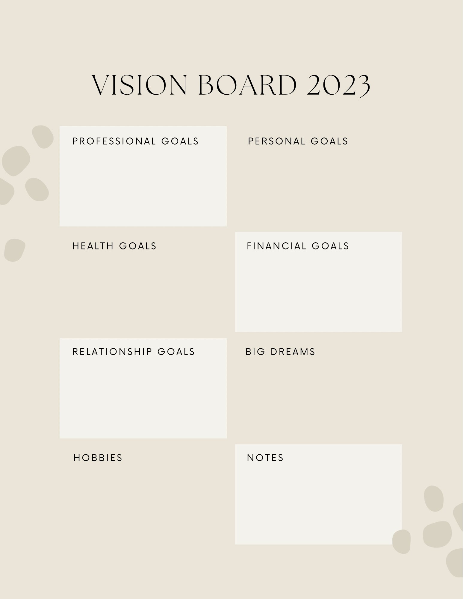 Vision Board Planner - DIGITAL DOWNLOAD - Etsy