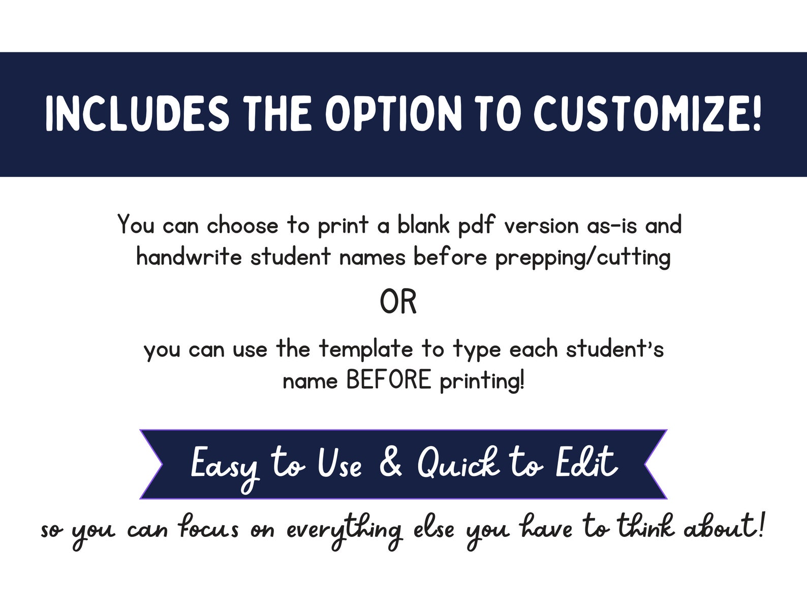 Outer Space Themed Desk Name Tags for Primary Students - Editable ...