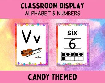 Llama Themed Alphabet and Number Posters for Primary Classrooms - 3 ...