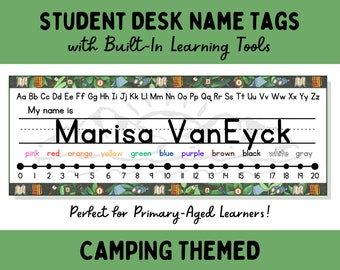 Outer Space Themed Desk Name Tags for Primary Students - Editable ...