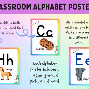 Llama Themed Alphabet and Number Posters for Primary Classrooms - 3 ...