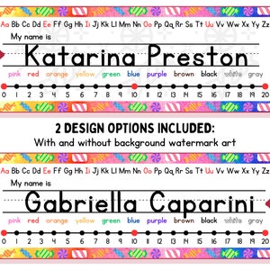 Candy Themed Desk Name Tags for Primary Students - Editable Version ...