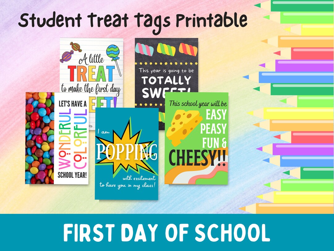 Etiquetas de obsequio para estudiantes: etiquetas de obsequio editables ...