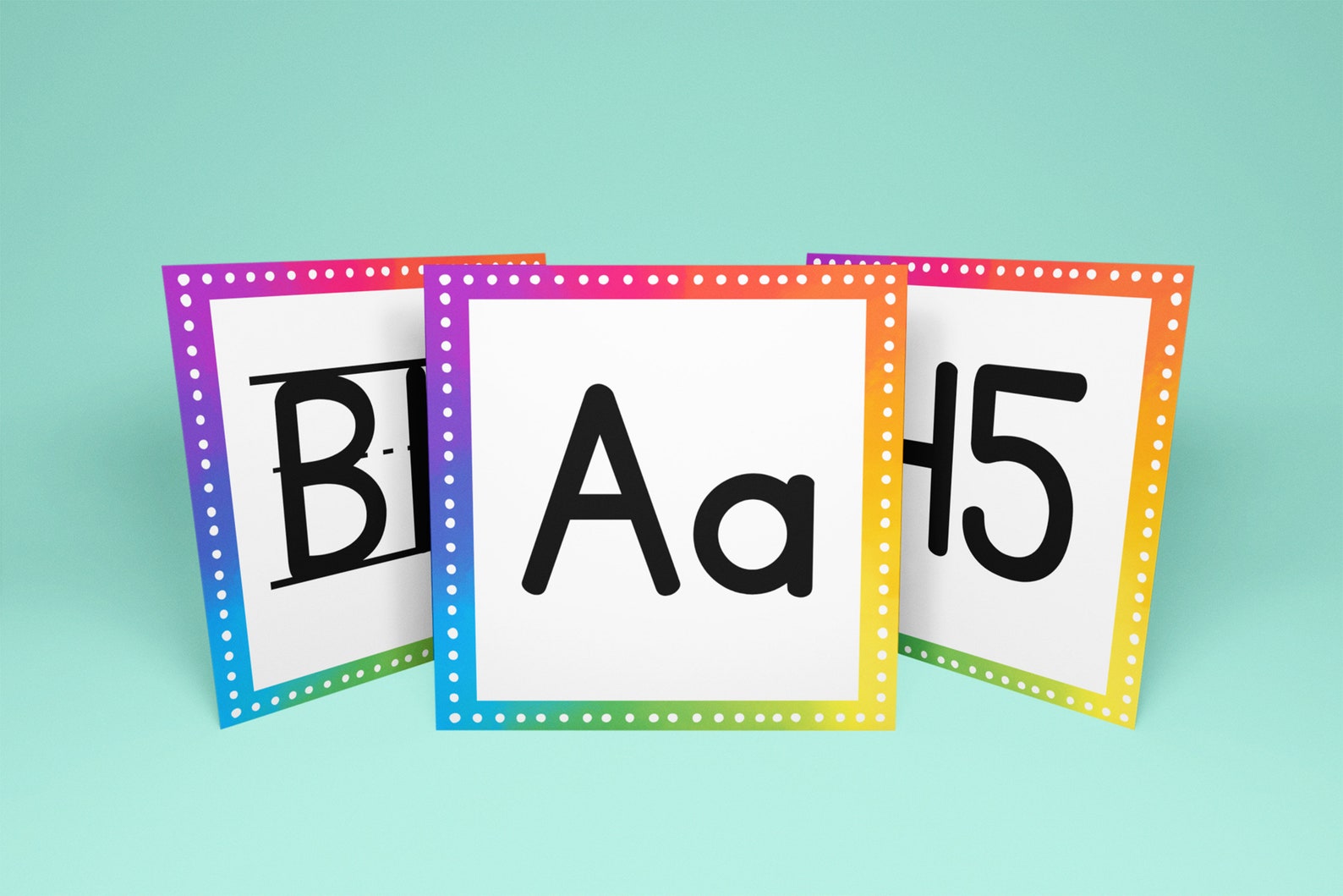 Rainbow Themed Alphabet and Number Posters for Primary Classrooms - 3 ...