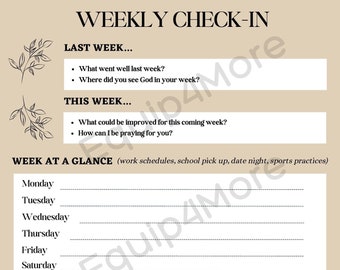 Checkin Template - Etsy UK