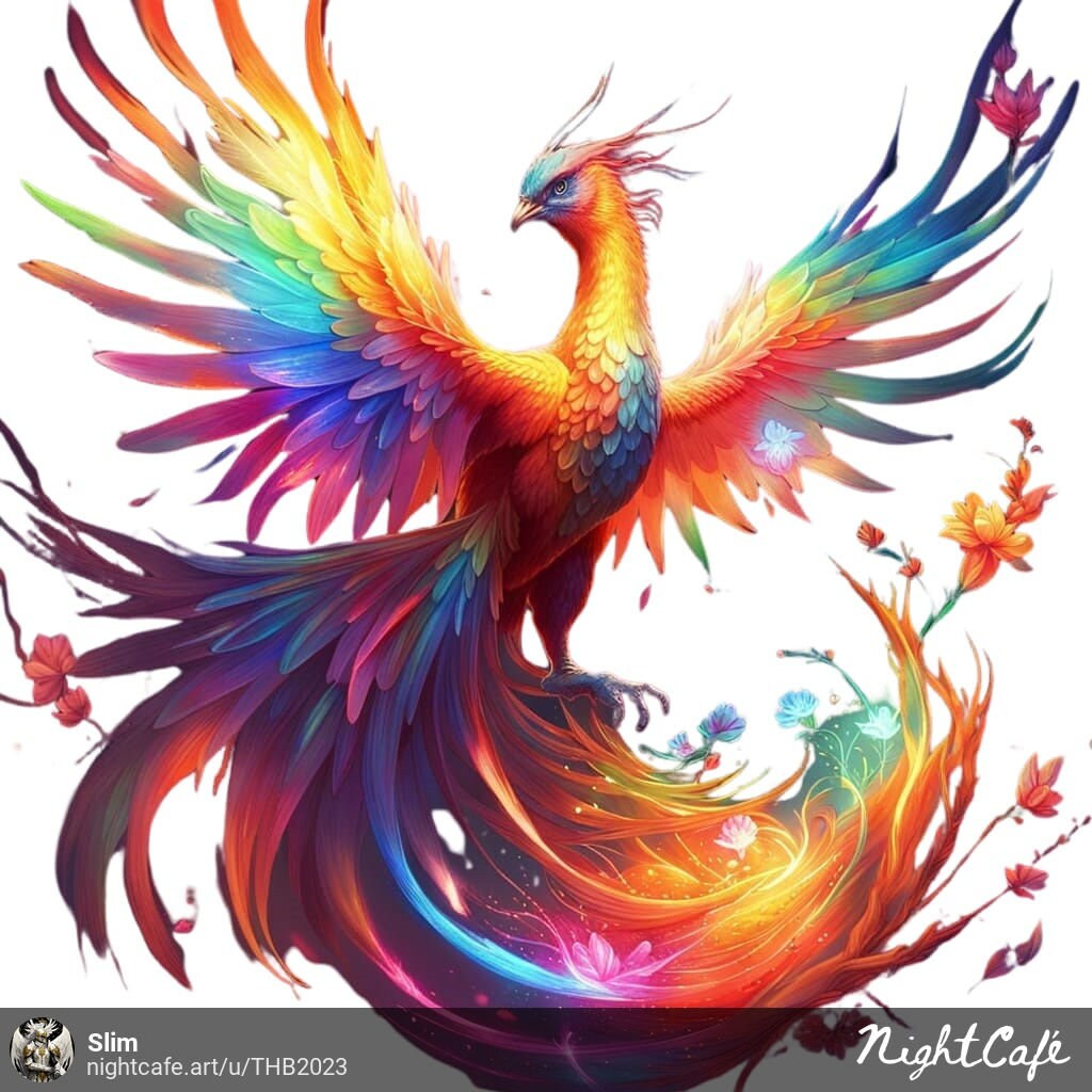 Rainbow Phoenix 2 Digital Download - Etsy